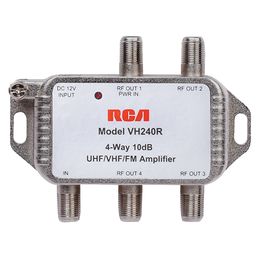 RCA 4-Way Distribution Signal Amplifier – Top Notch Antennas - Range ...